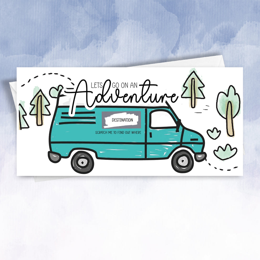 Destination Reveal Scratch Off Road Trip Card – SquidgeMakes