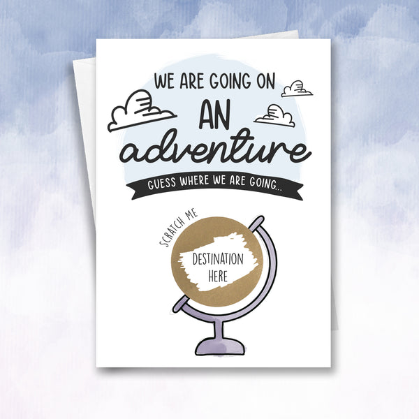 Holiday Reveal Scratch Off Reveal Card Globe Travel card – SquidgeMakes