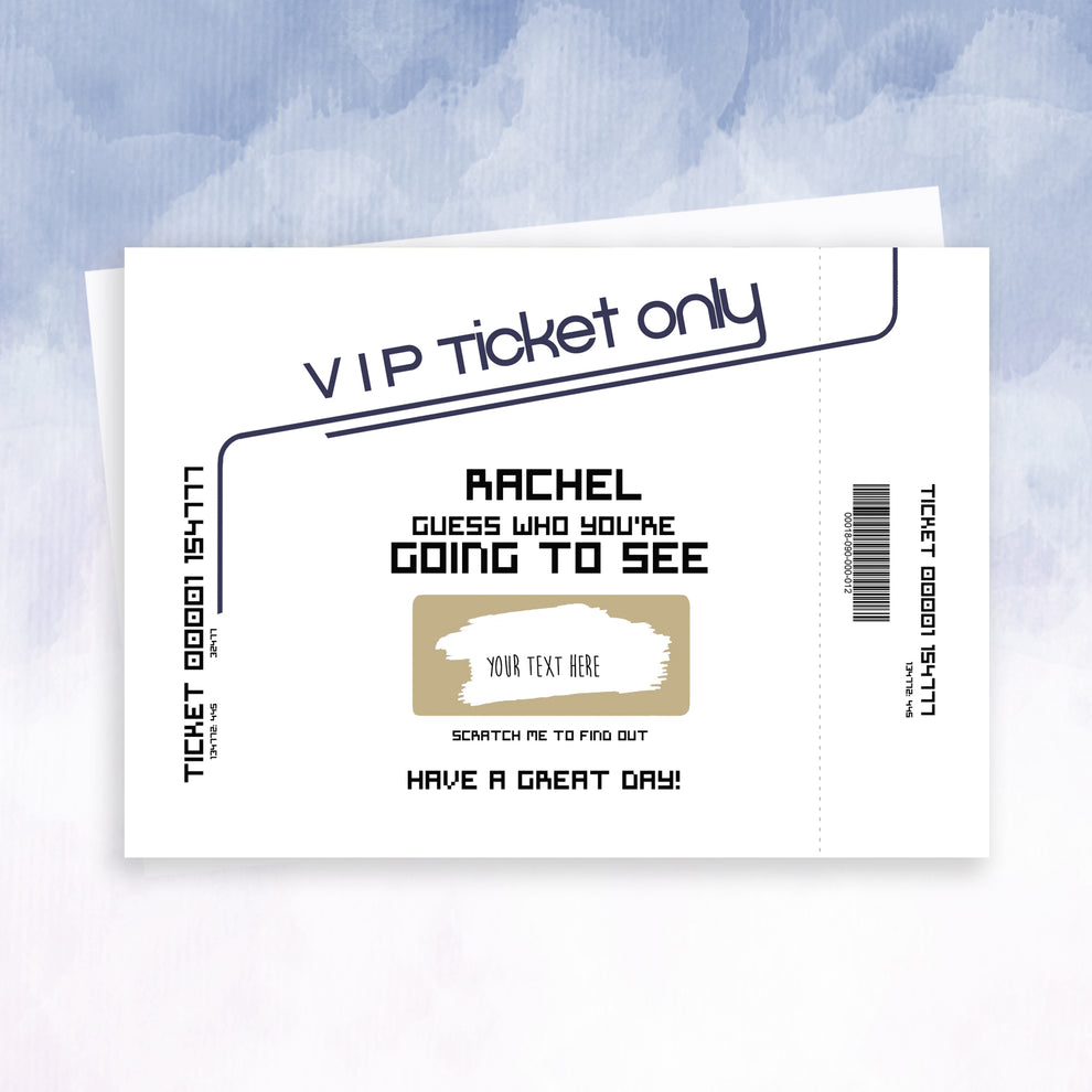 Vip Music Gig or Festival Scratch Reveal – SquidgeMakes