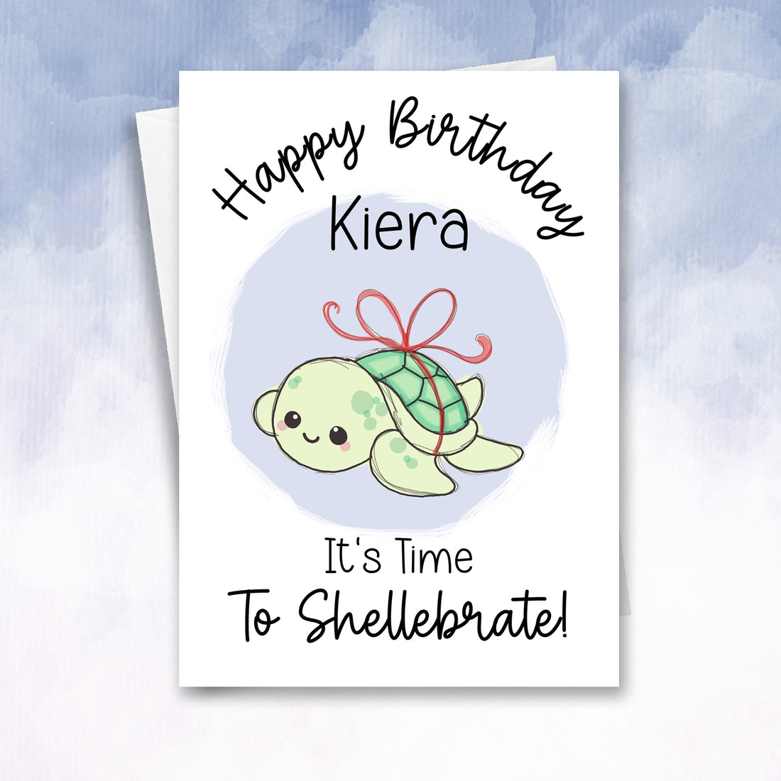Personalised Tortoise Birthday card – SquidgeMakes